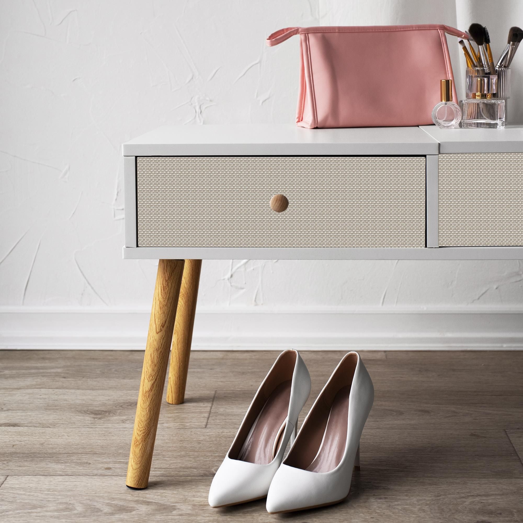 Autocolant mobila, 0.45 x 2 m, aspect material textil