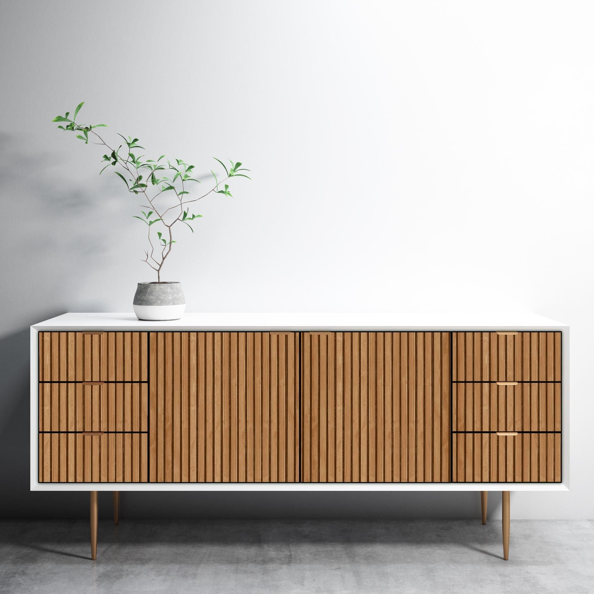 Autocolant mobila 0.45 x 2 m, aspect riflaj