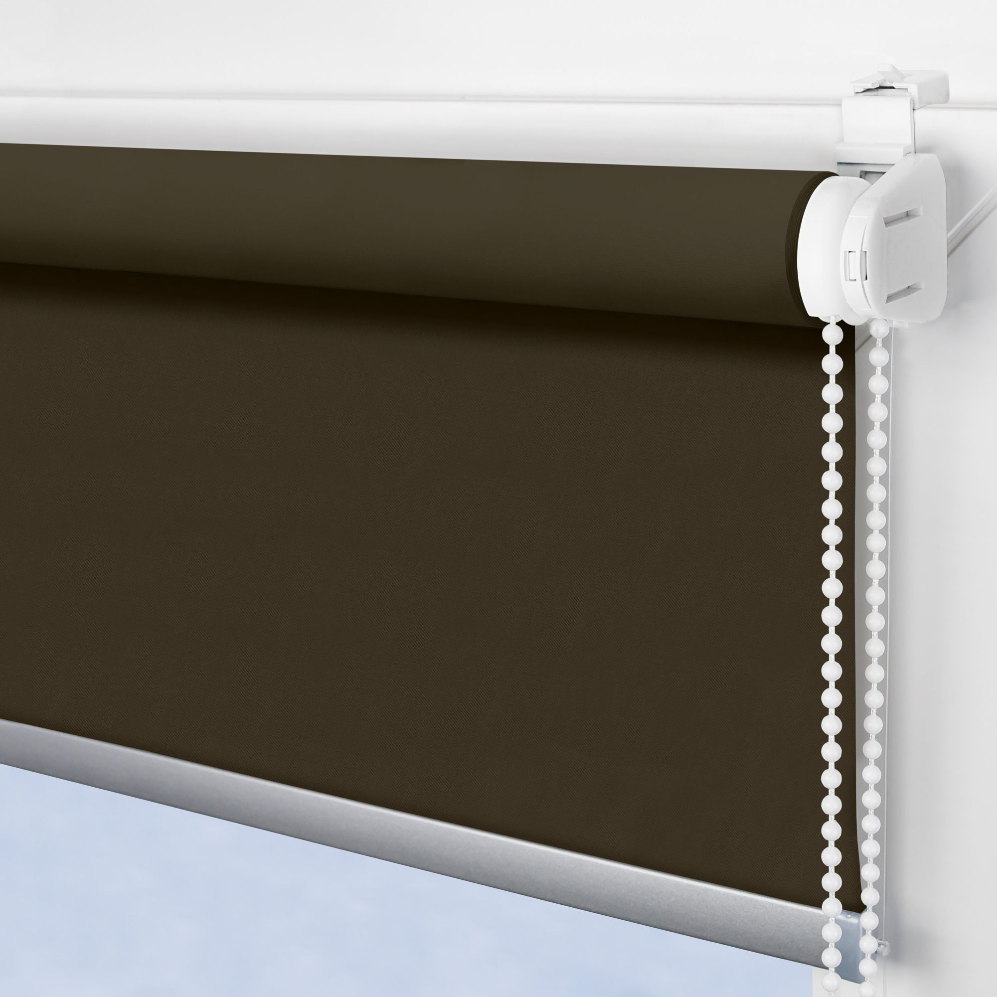 Roleta textila opaca, Blackout, 57 x 150 cm, maro