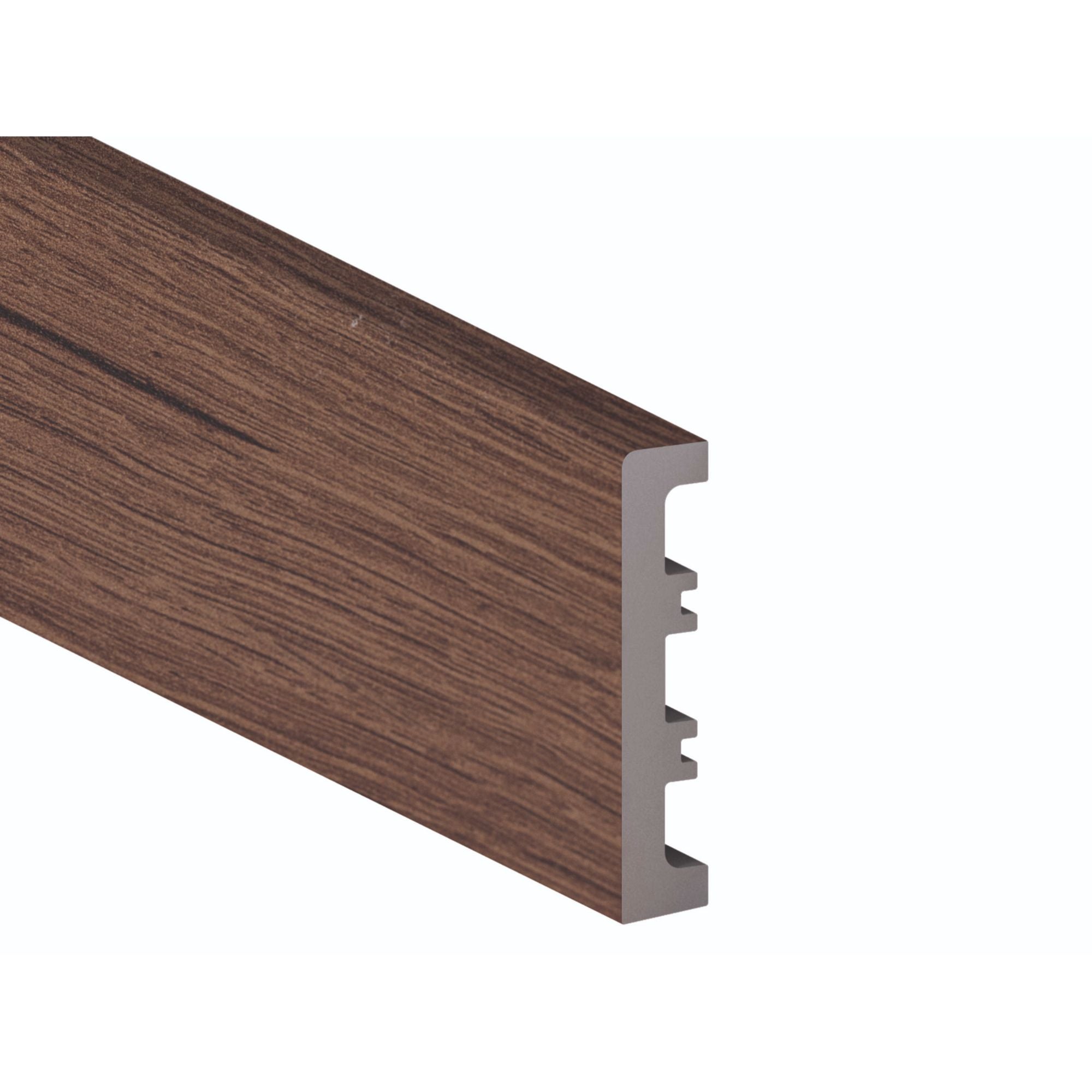Plinta din duropolimer, 2.200 mm x 80 mm, Blue, castan