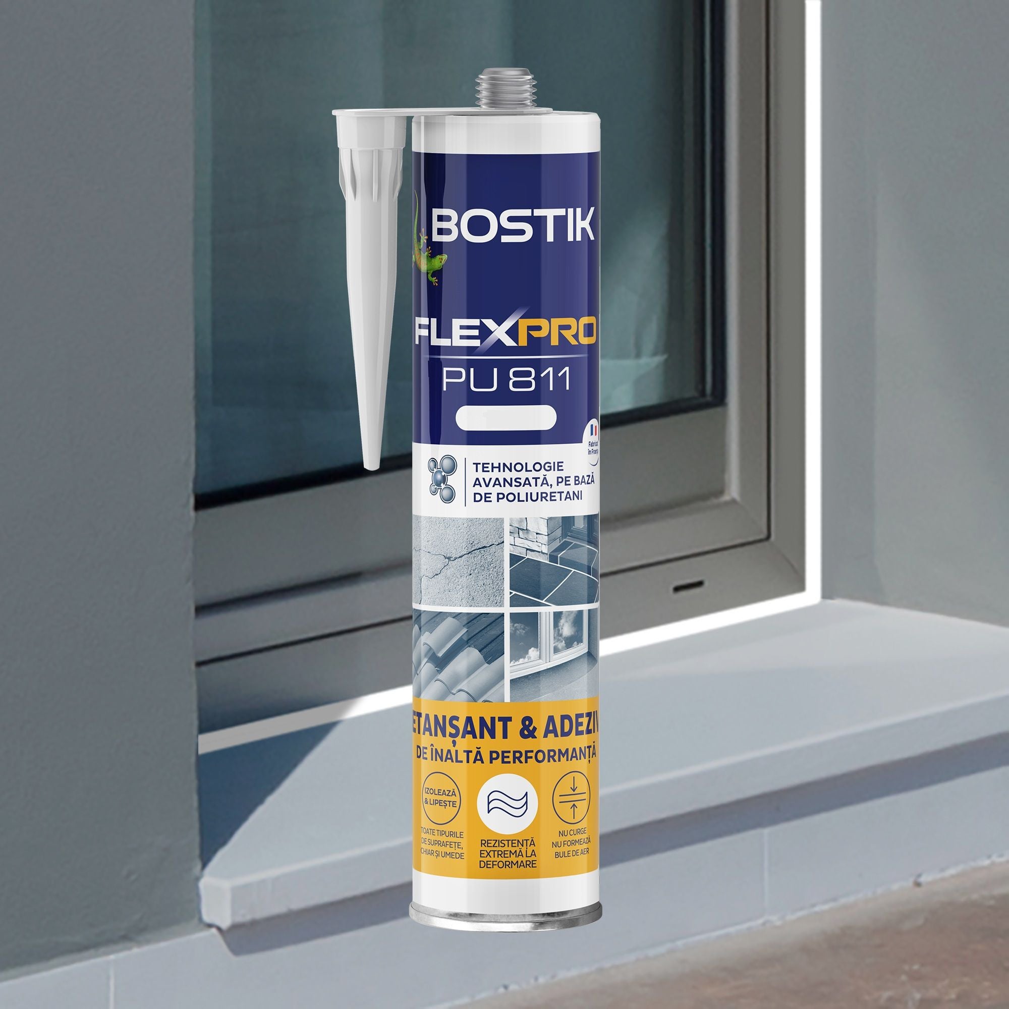 Adeziv si etansant Bostik PU 811 FlexPro, de asamblare si montaj, 300 ...