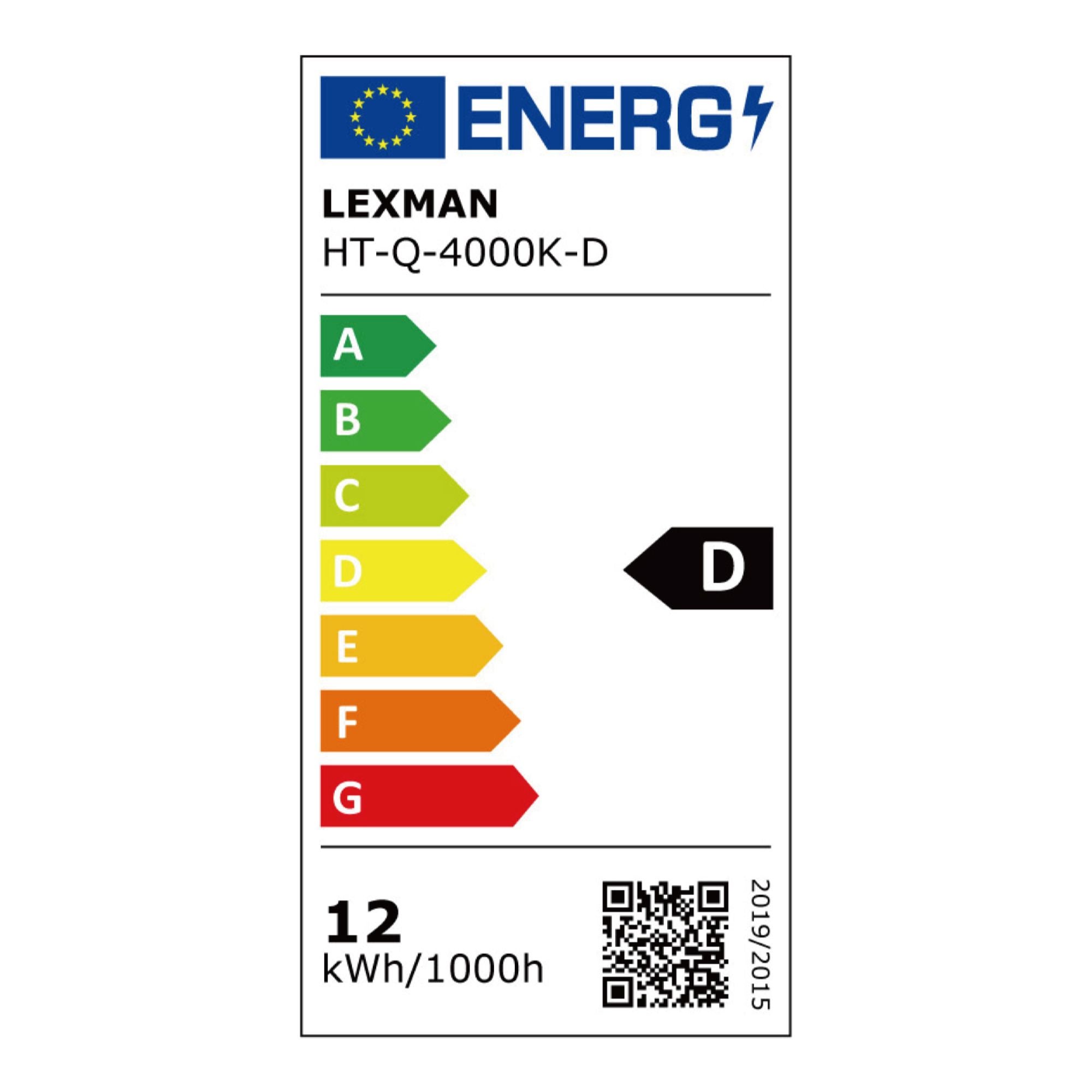 Tub LED Lexman, G10Q, 14 W, alb neutru, 4000K, 1600lm, D30cm, circular