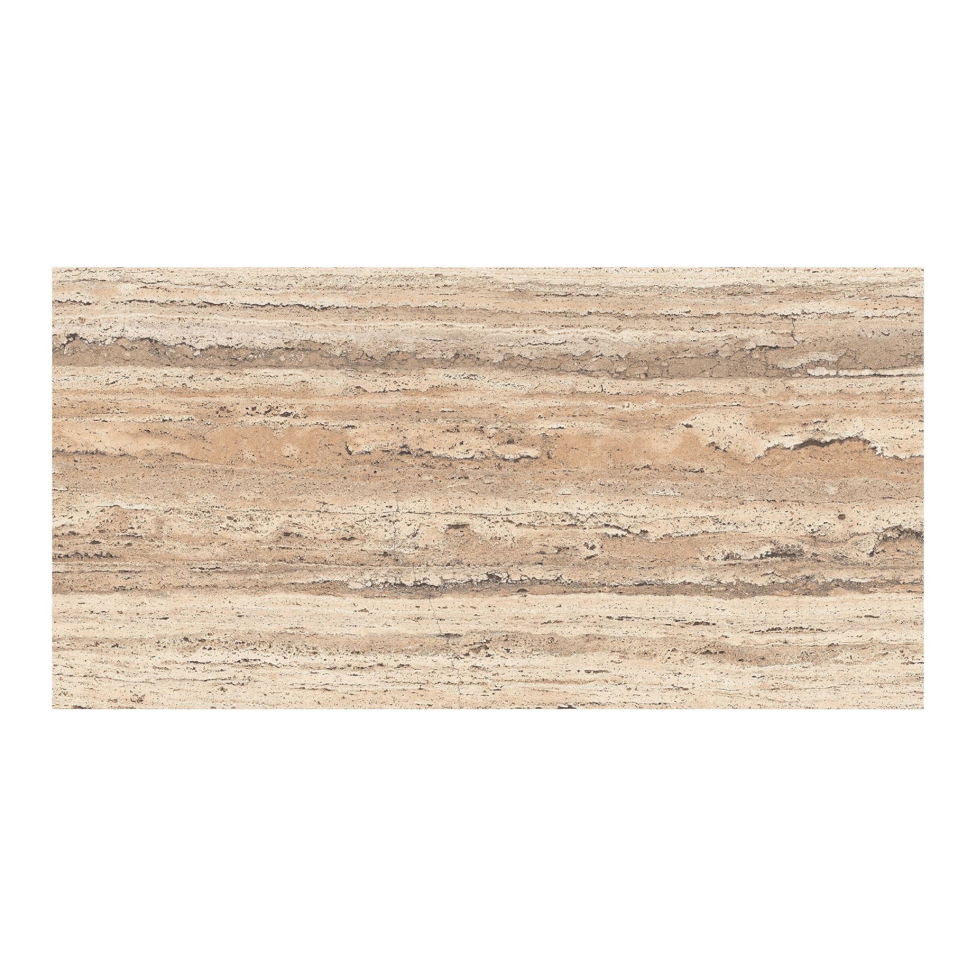 Gresie interior/exterior portelanata, 60 x 120 cm, Wood Travertine ...