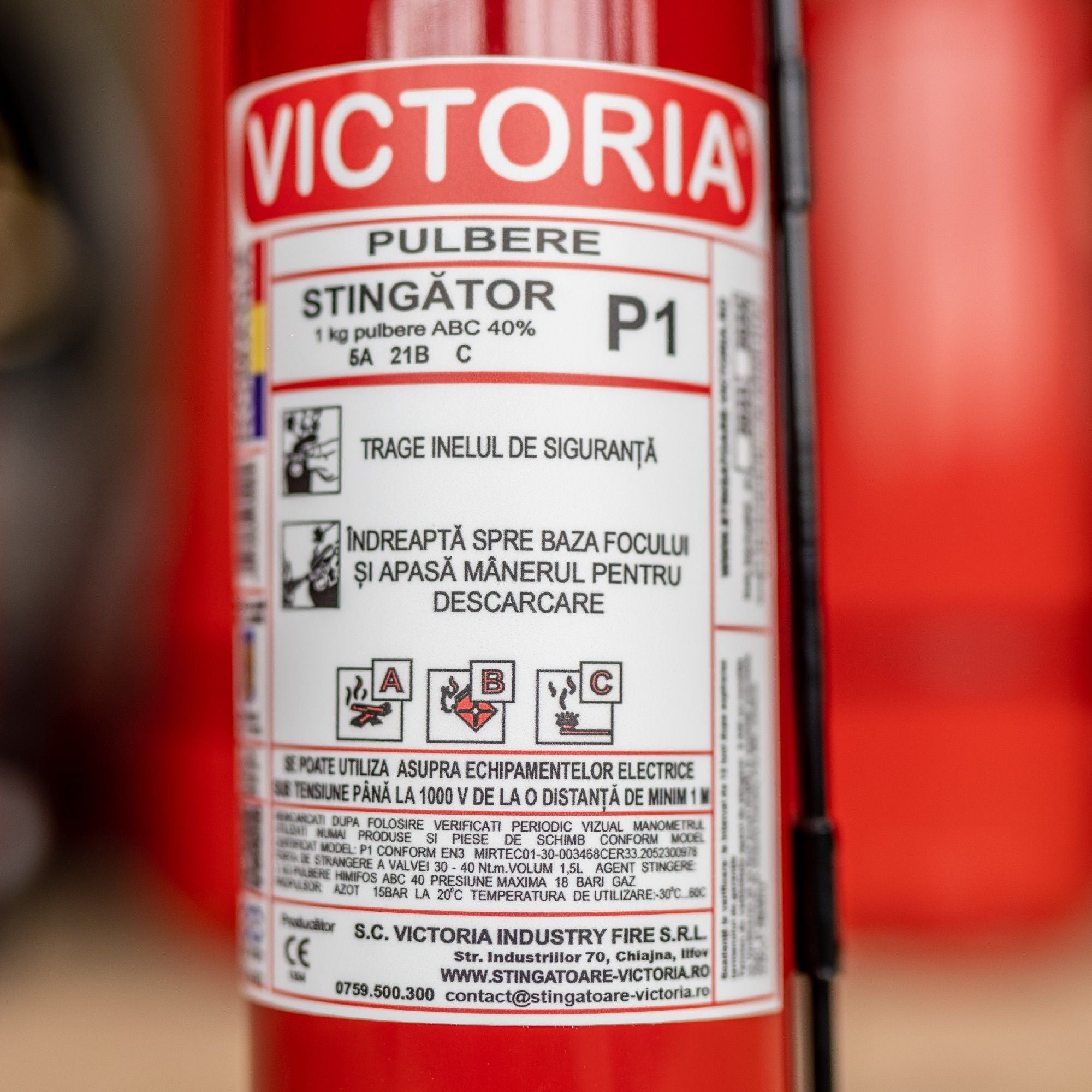 Stingator cu pulbere, tip P1, 1 kg