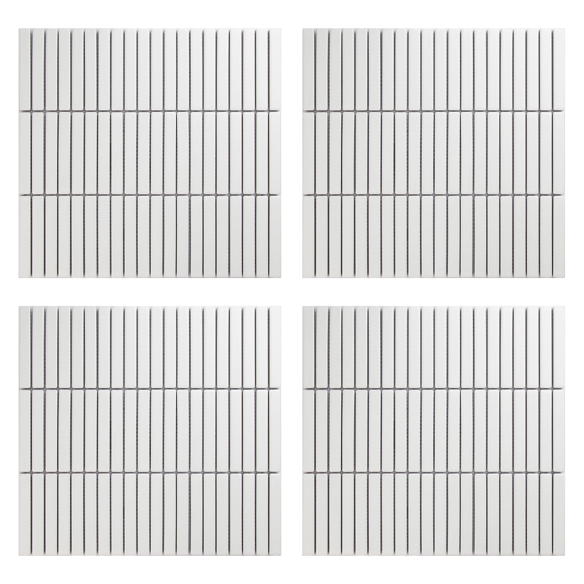 Mozaic din ceramica 29.2 x 29.4, Artens Citia, alb, mat