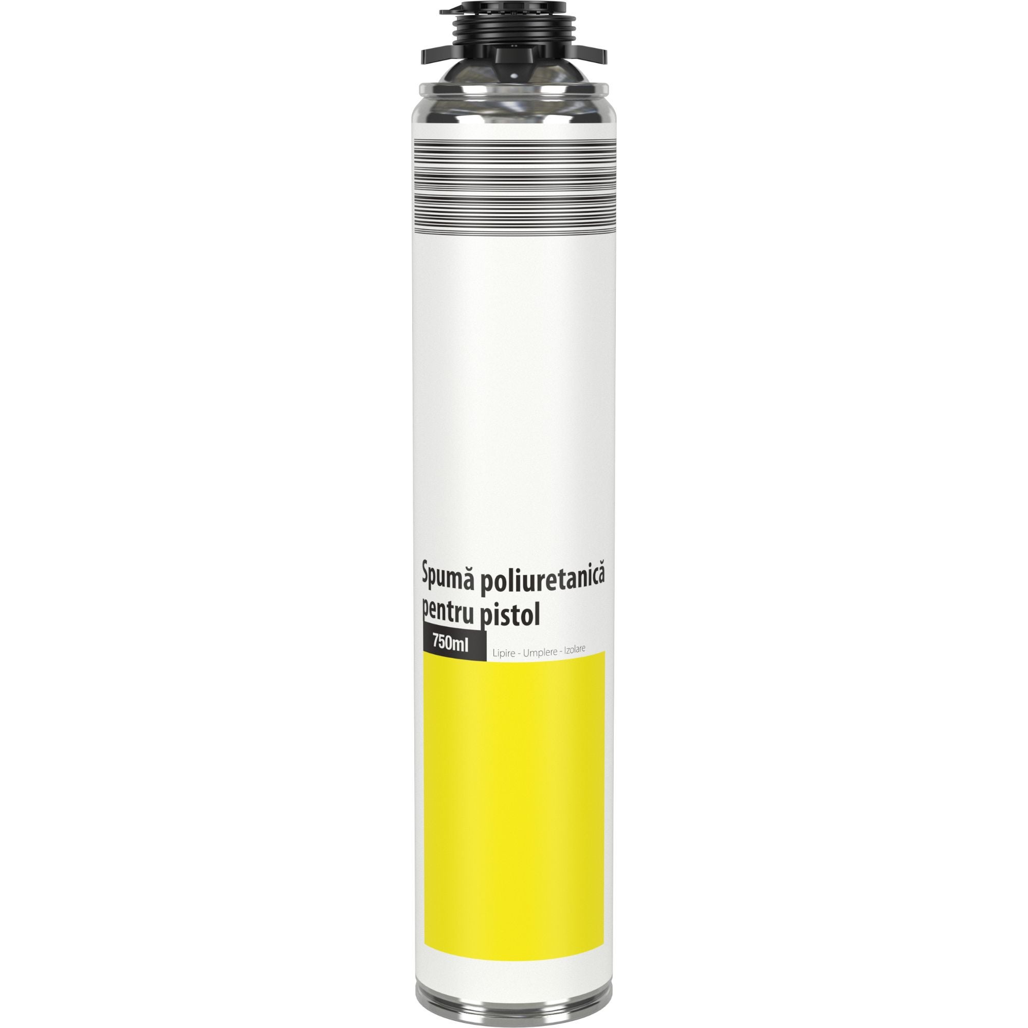 Spuma poliuretanica pentru izolare termica, aplicare cu pistol, galben, 750 ml