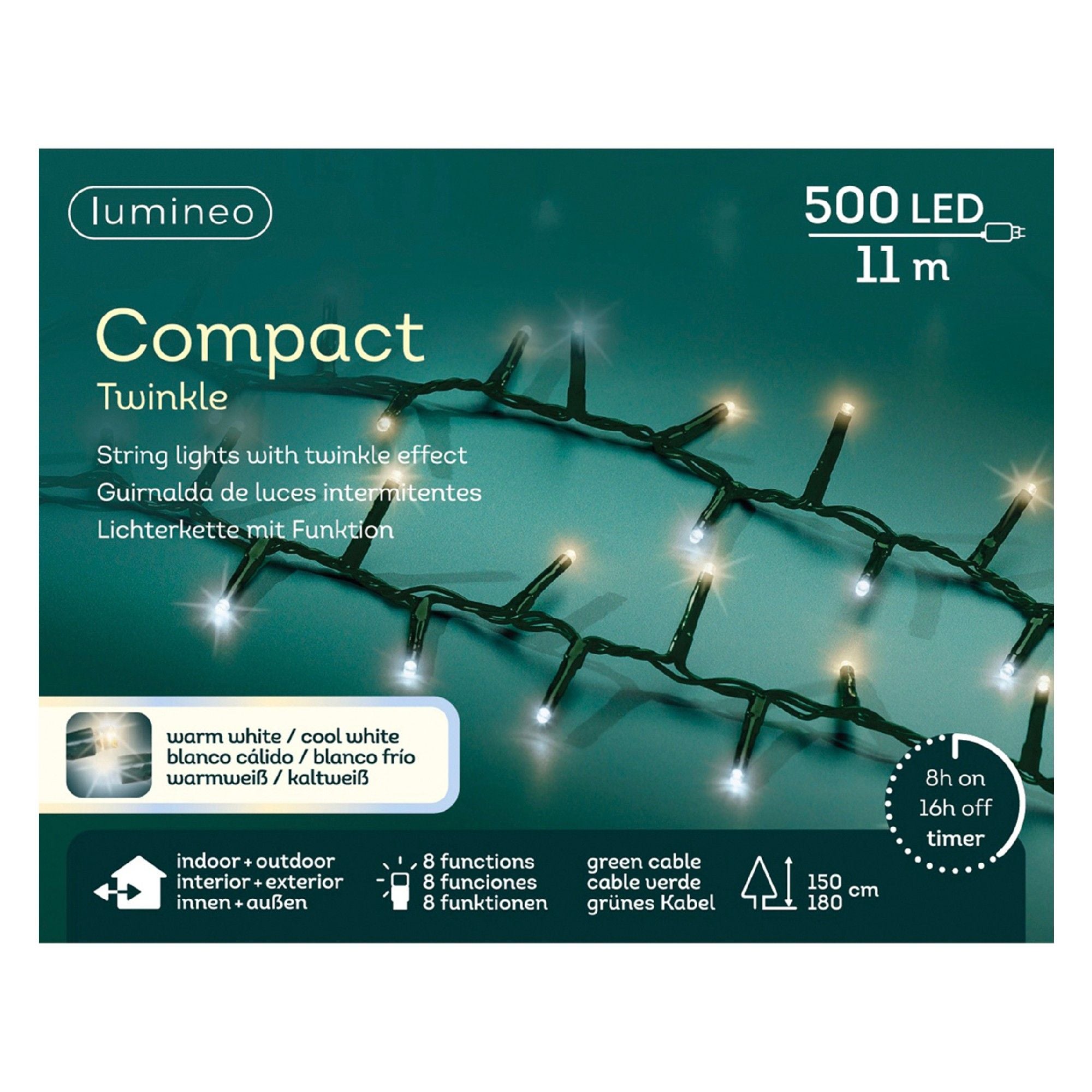 Instalatie compact lumina calda/rece 11m