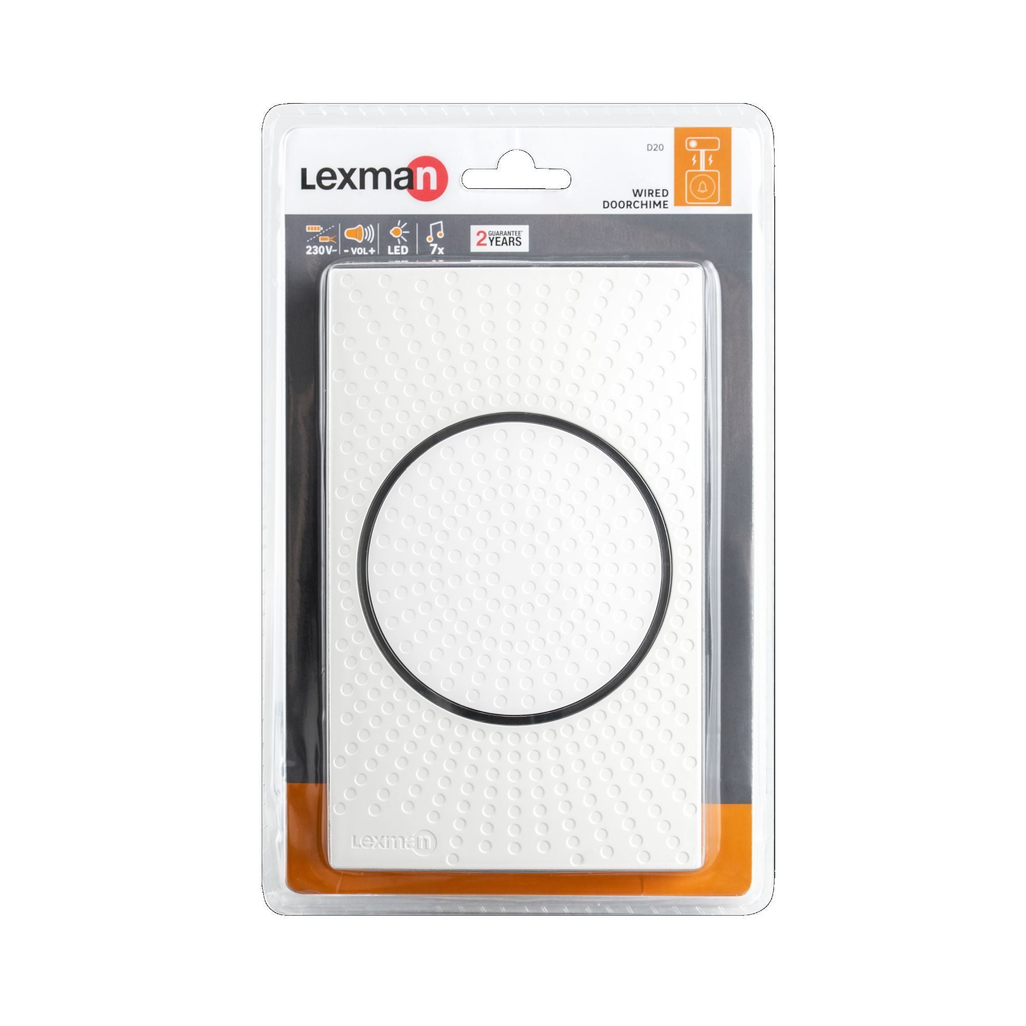 Sonerie cu fir Lexman, 80 dB, 230V, alba