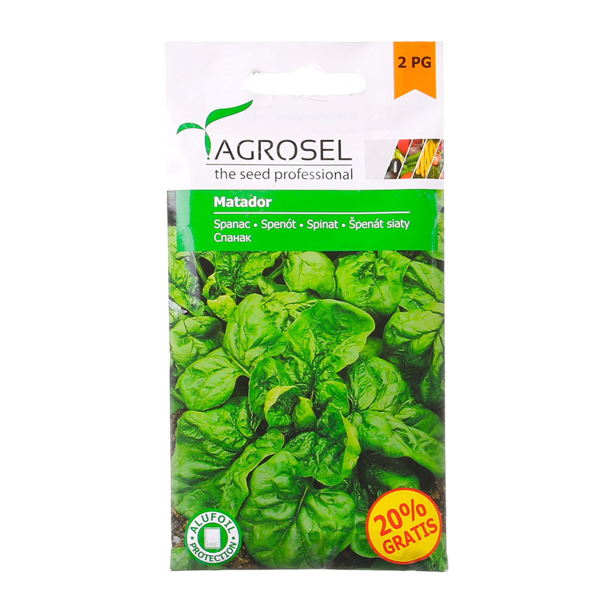 Seminte legume, spanac Matador, Agrosel