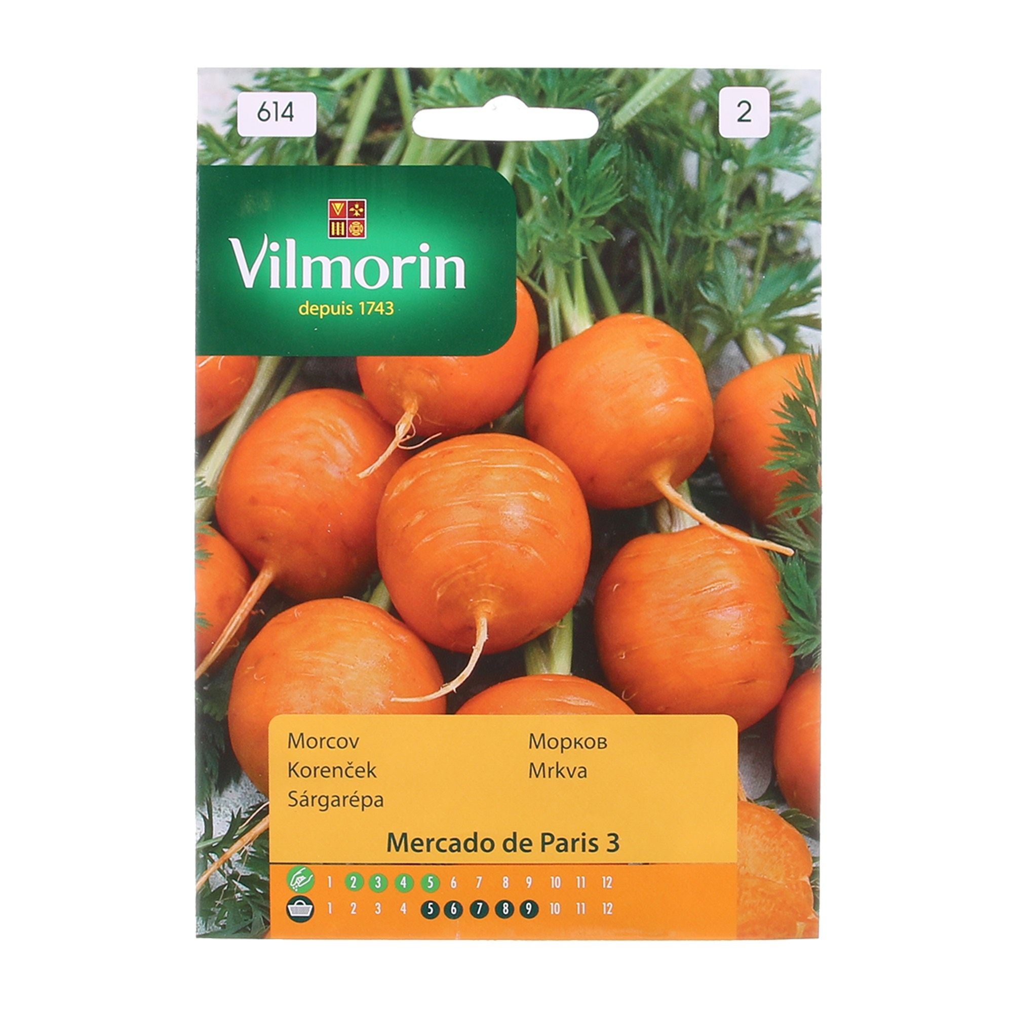 Seminte legume, morcov Mercado de Paris, Vilmorin