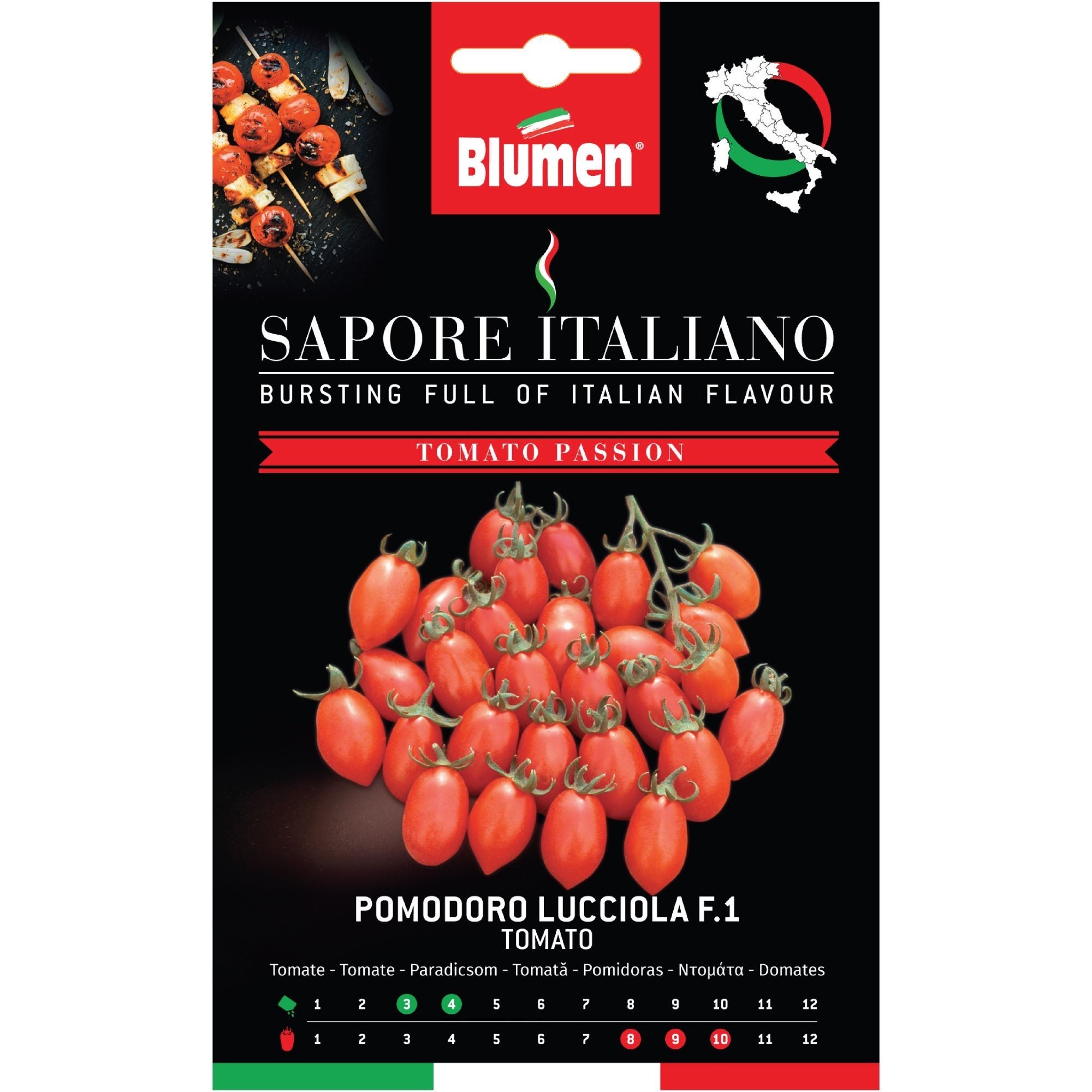 Seminte legume, rosii Lucciola F1, Blumen