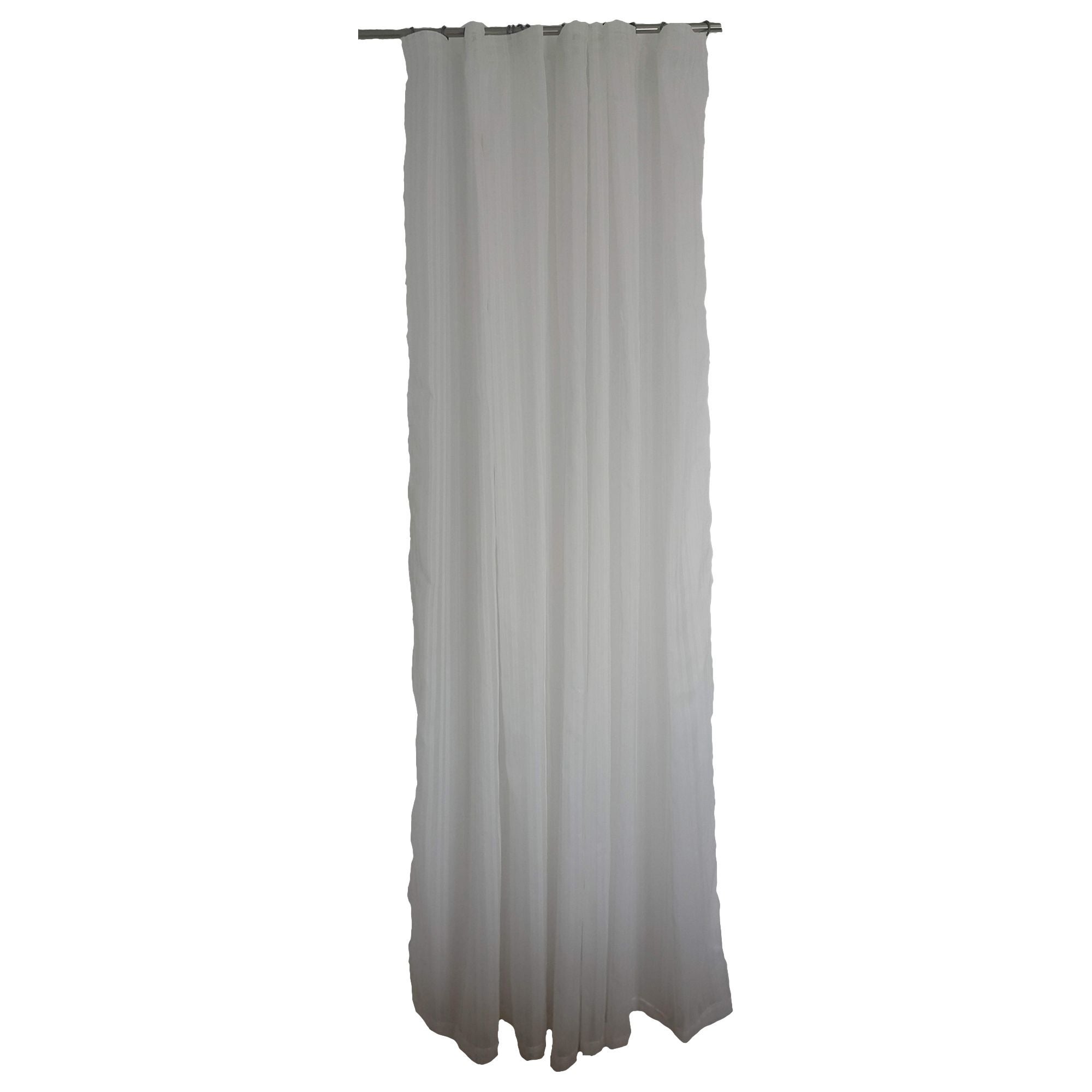 Perdea 300 x 245 cm, cu fir de plumb, alb, cu rejansa