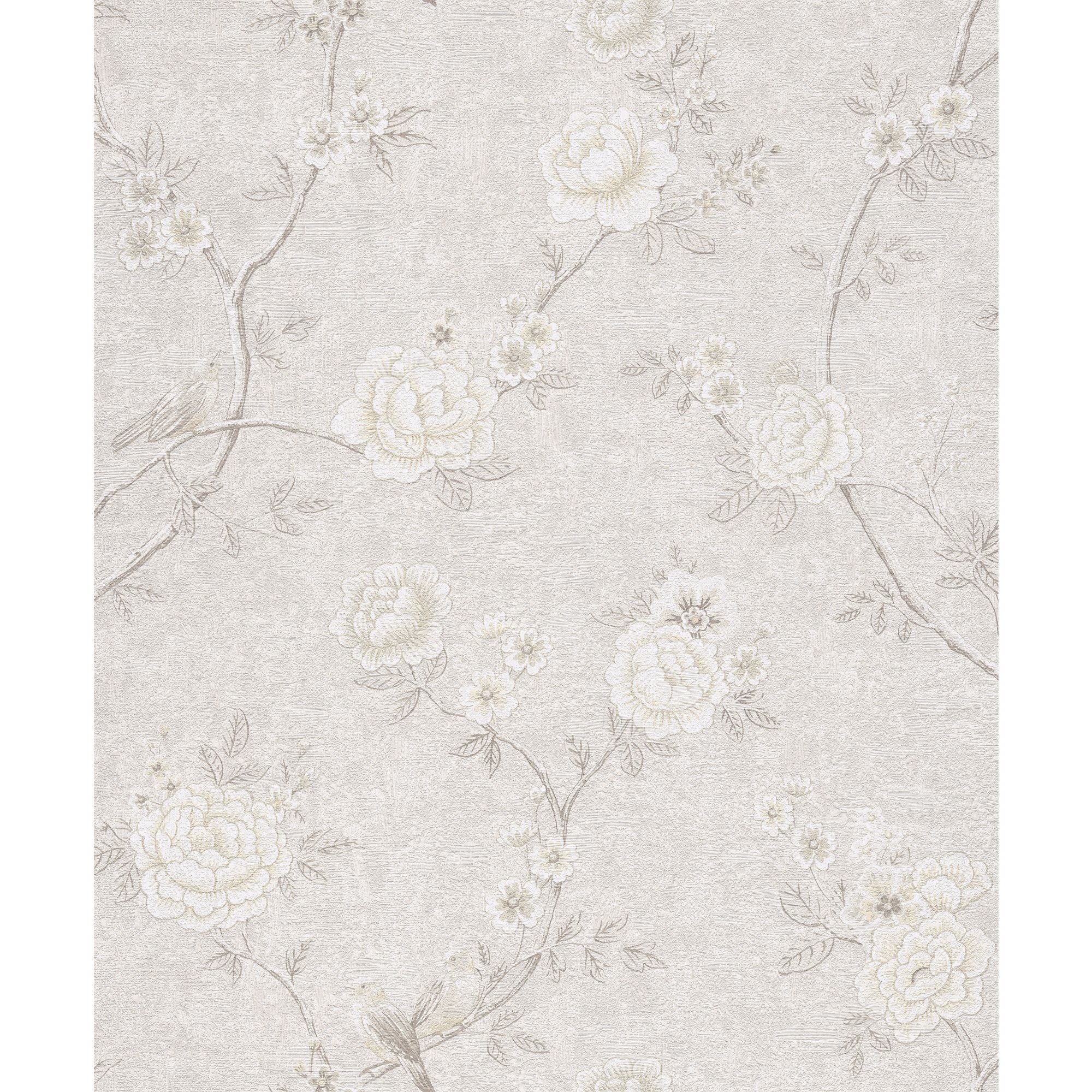 Tapet bej, model floral (pret/rola)