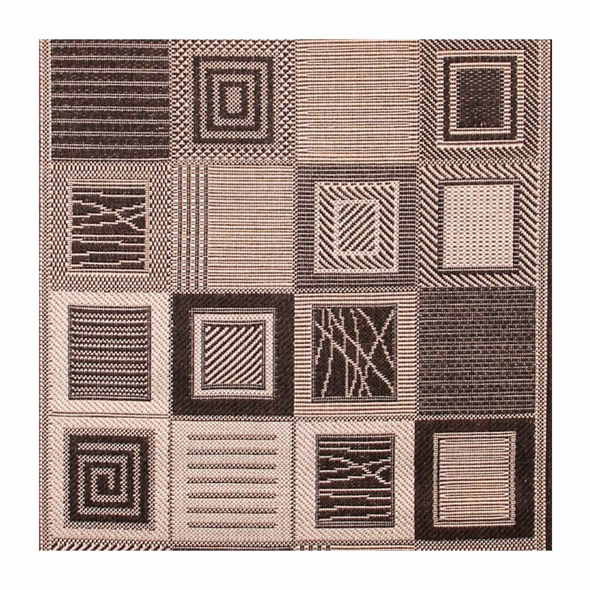 Covor polipropilena 80 x 200 cm Naturalle geometric maro