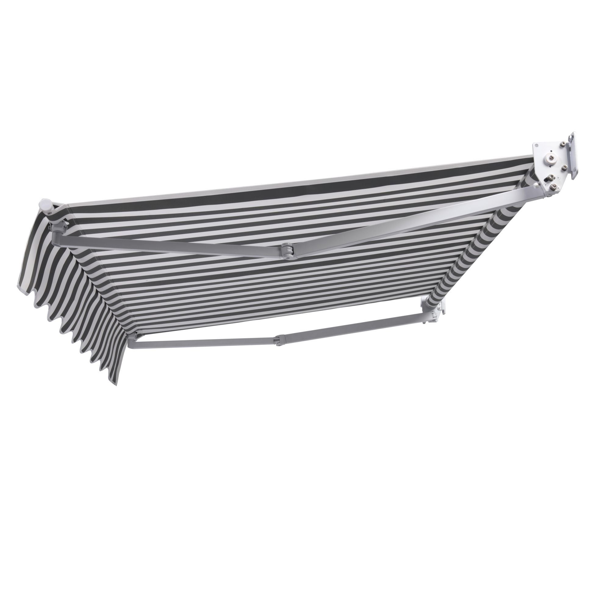 Marchiza manuala, dreptunghiulara, 295 x 200 cm, alb/gri