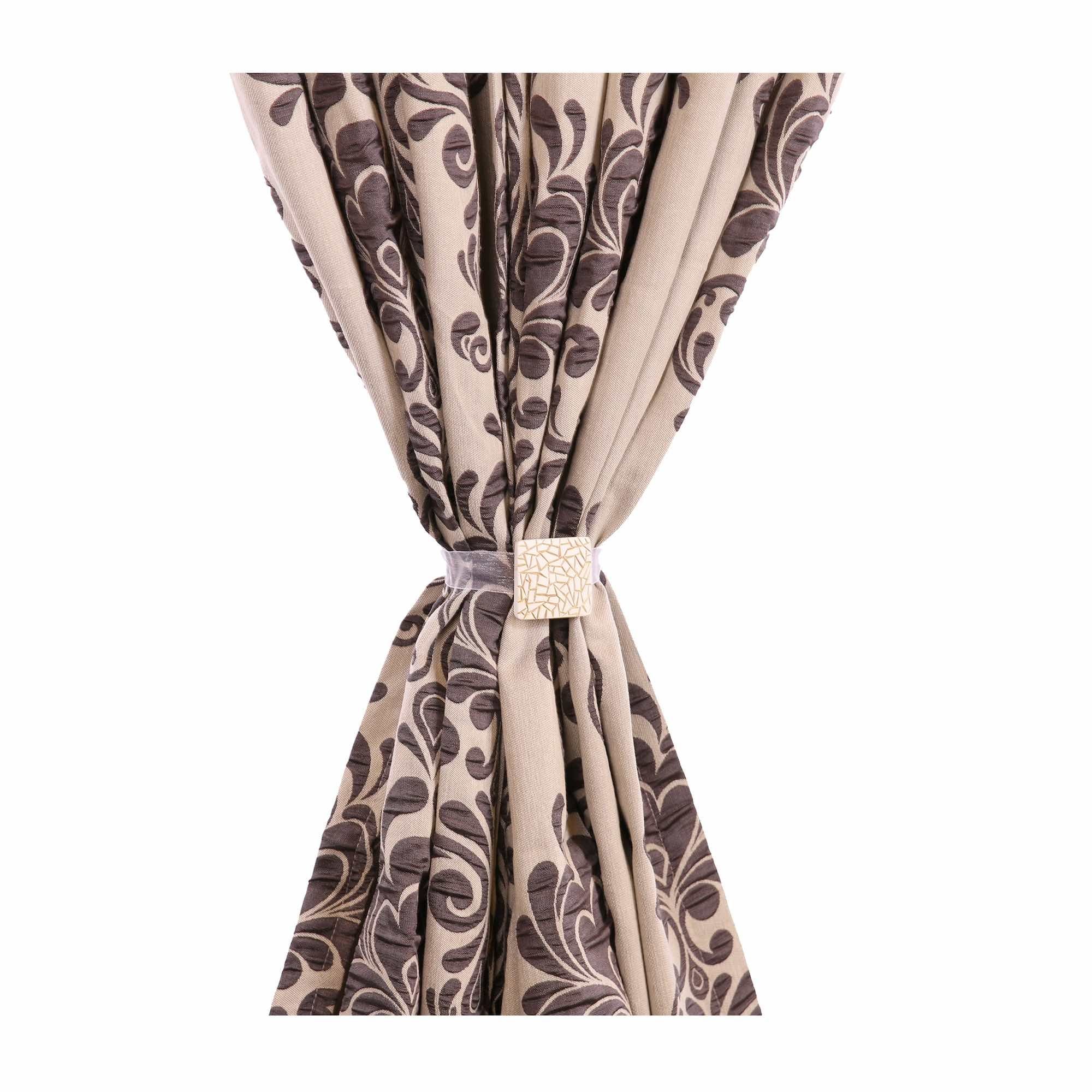 Draperie 210 x 245 cm Impozant Classic, cu rejansa, bej/gri