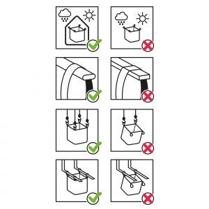 Sac rafie, max 400 kg, imprimat, 0.75 x 0.75 m, alb/verde