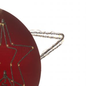 Varf de brad, model stea aurie, cu 20 LED-uri, inaltime 25 cm, lumina ...