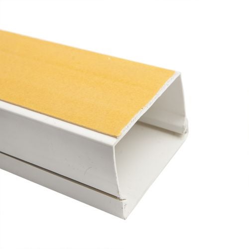 Canal cablu, cu banda adeziva, 16 x 16 mm, L=2 m, alb