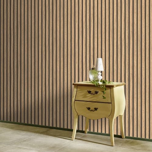 Tapet hartie Riflaj, model lemn, multicolor, rola 10 x 0.53 m