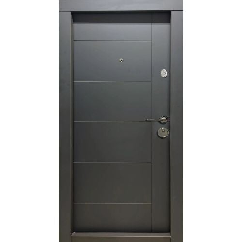 Usa metalica apartament Paris, deschidere stanga, 88 x 201, gri antracit