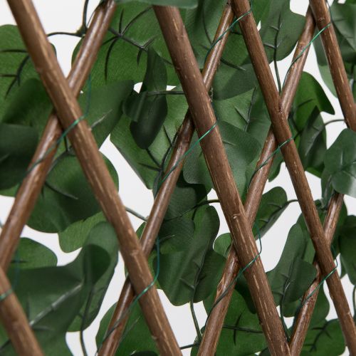 Gard viu artificial din frunze iedera, 100 x 200 cm, verde