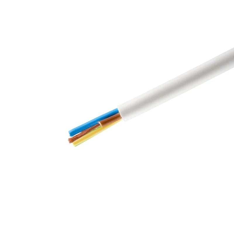 Cablu electric MYYM, H05VV-F, 3 x 4 mm², 100 m, alb