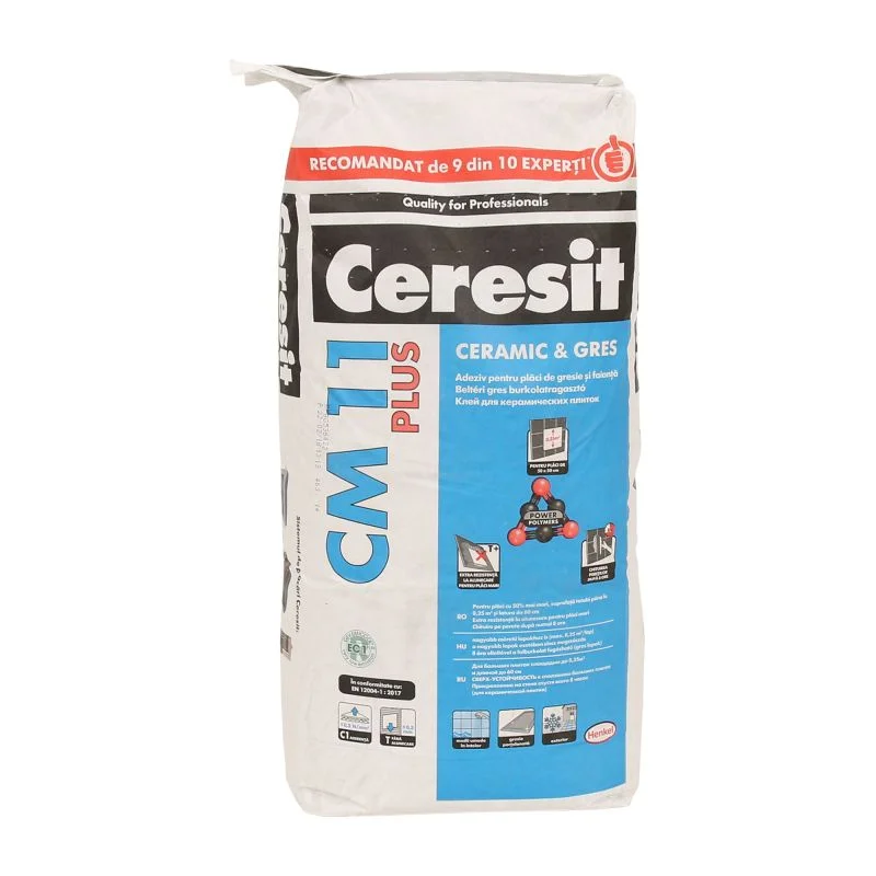 Adeziv placari ceramice, interior/exterior, Ceresit CM11 Plus, gri, 25 kg
