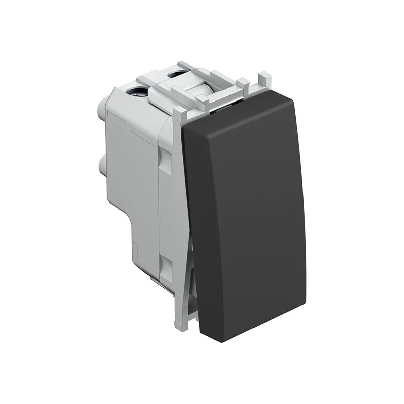 Intrerupator cap cruce simplu Tem Modul, modular, IP20, negru