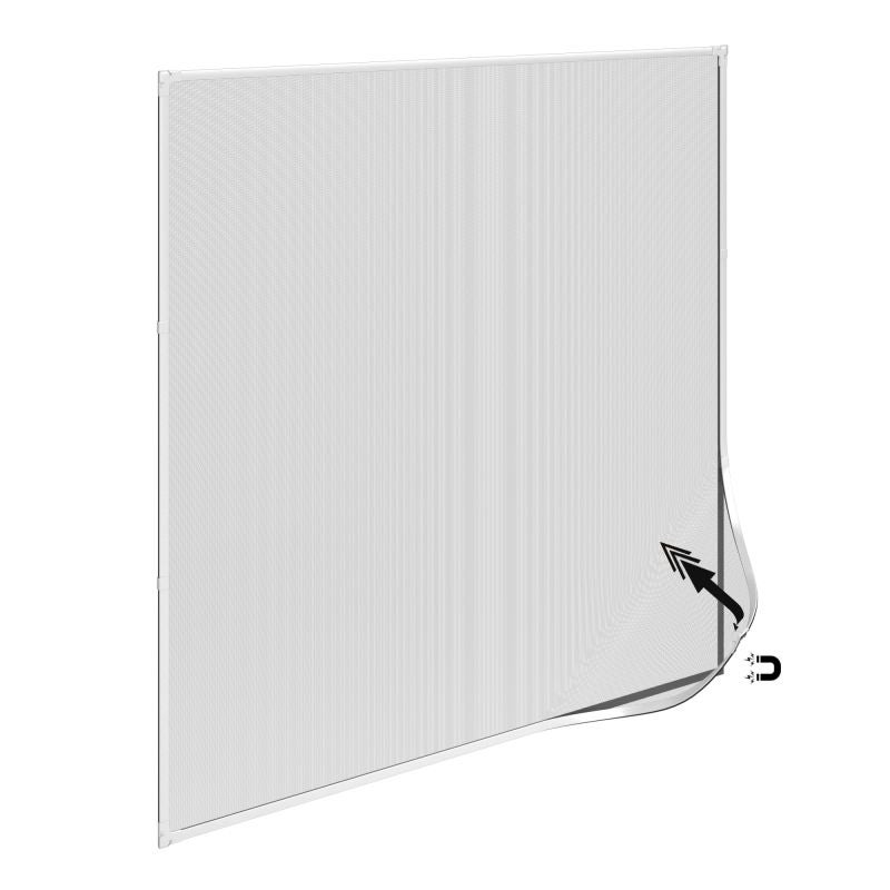 Plasa tantari Artens, pentru fereastra, fixa, cu magnet, 120 x 120 cm ...