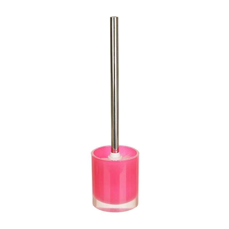 Suport perie WC rasina roz Star