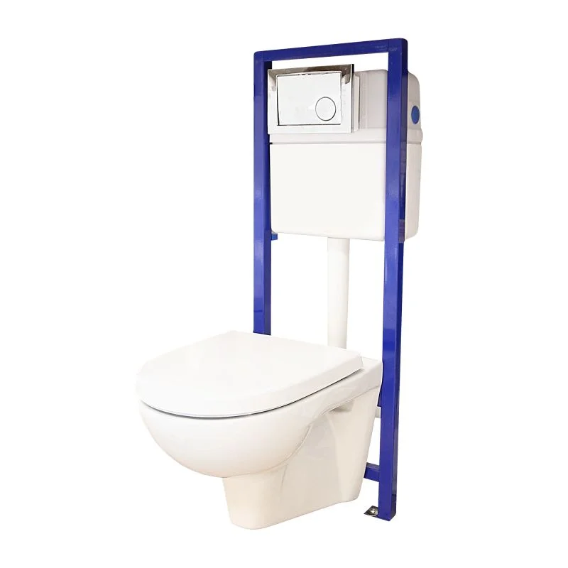 Set wc suspendat cu rezervor incastrat Yasmina Sensea cu capac si clapeta