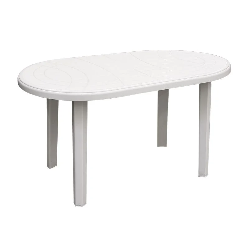 Masa ovala, plastic alb