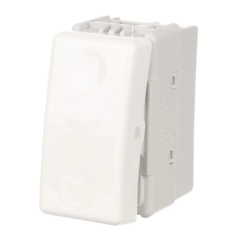 Intrerupator simplu Gewiss Top System, modular, IP20, alb