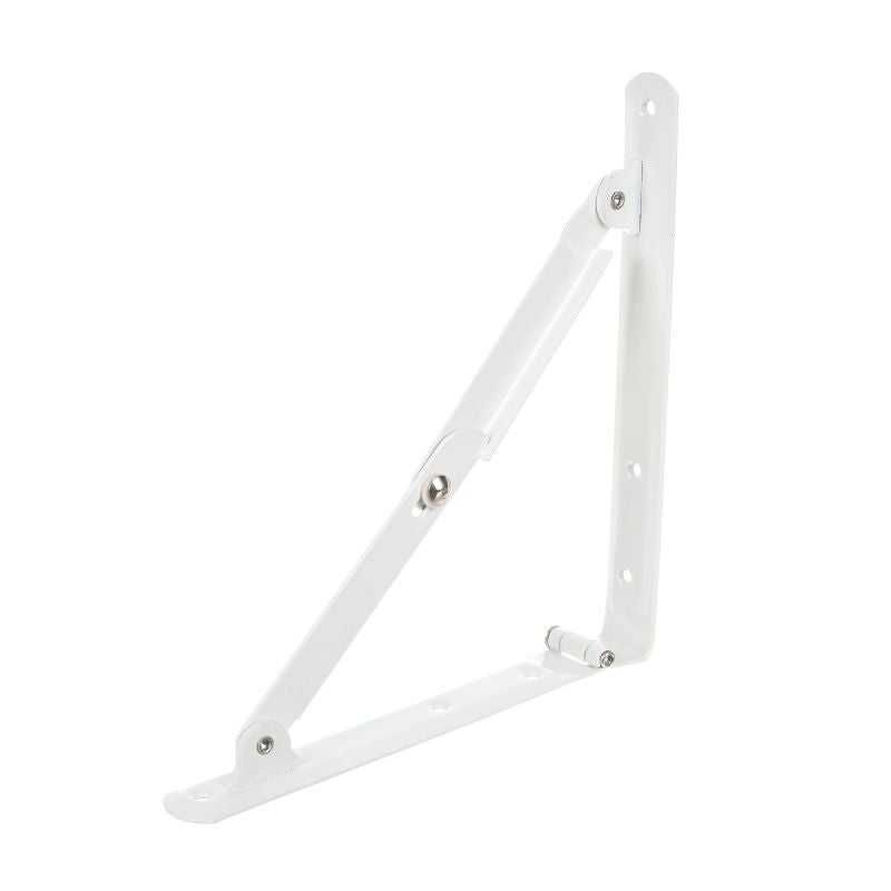 Consola raft, rabatabila, 200 x 200 mm, alba