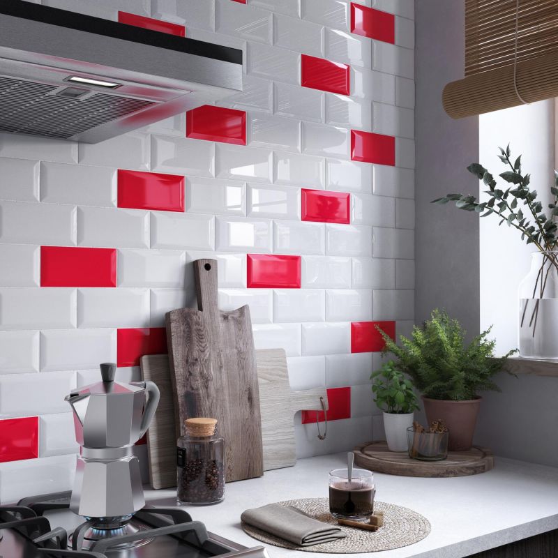 Faianta 10 x 20 cm Metro alb