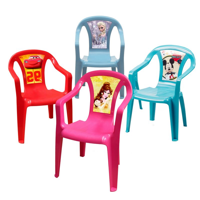 Scaun copii Cars Disney, plastic, 36.5 x 40 x 52 cm, diverse modele