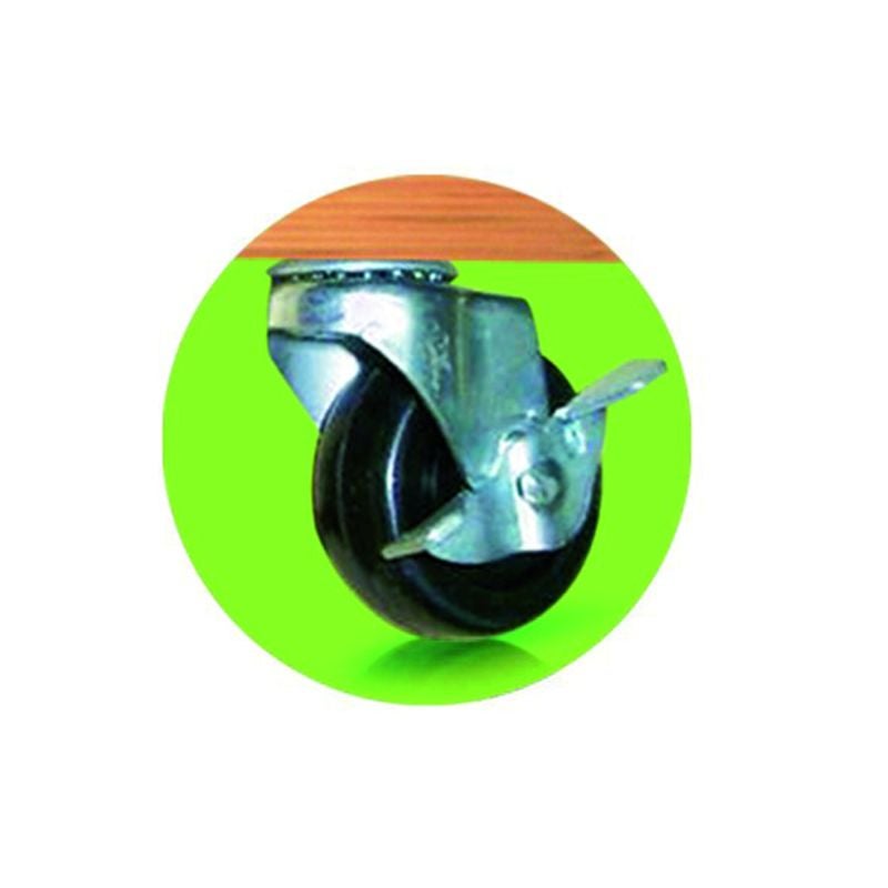 Suport cu roti pentru ghiveci, rotund, lemn, Ø 30 cm, max 120 kg