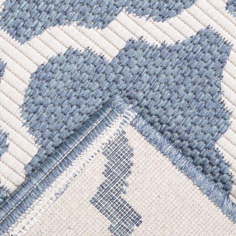 Covor polipropilena 84 x 200 cm Stone romb albastru