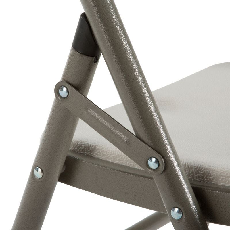 Scaun gradina Folo, pliabil, otel/plastic, alb