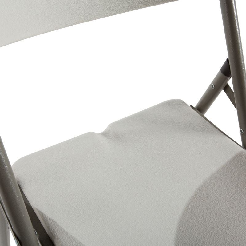 Scaun gradina Folo, pliabil, otel/plastic, alb