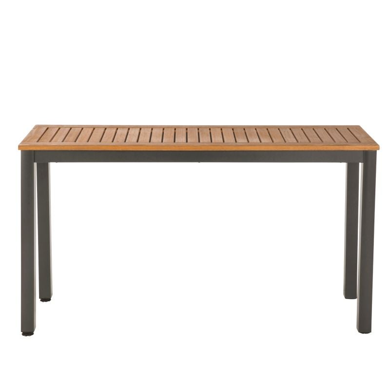 Masa gradina Naterial Oris, pentru 4 persoane, aluminiu/lemn, 137 x 43 ...