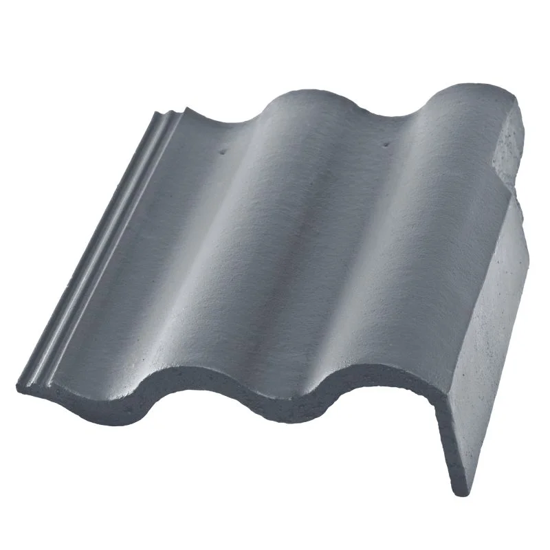 Tigla Avantaj, dreapta, beton, 418 x 350 mm, gri inchis, mat