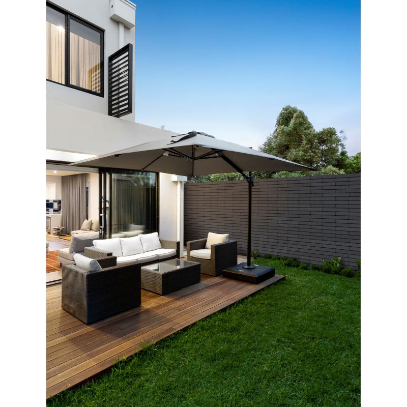 Element gard, Modulo, 60 x 30 x 9 cm, gri antracit