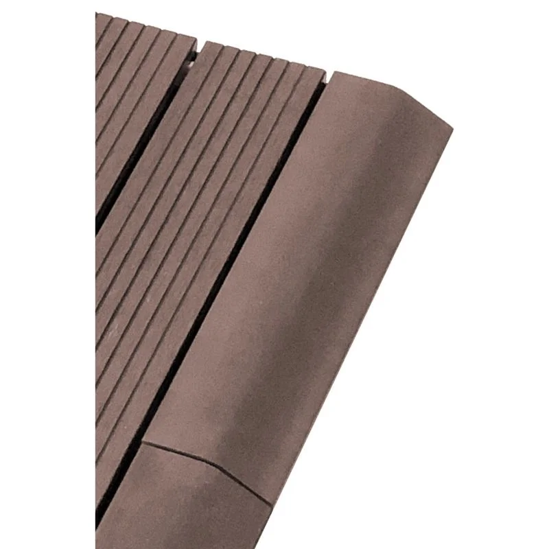 Capat dusumea terasa, WPC, 30 x 7 x 2.3 cm, maro (set 2 bucati)