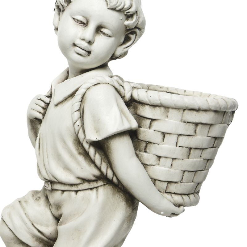 Statueta decorativa gradina, model baiat, H 57 cm