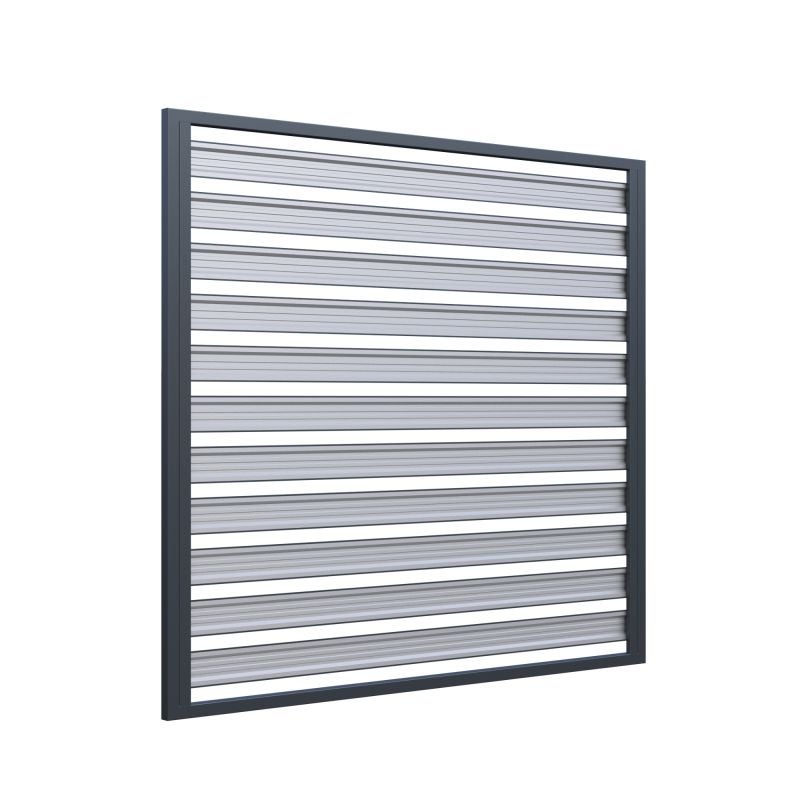 Panou gard mare, model 73, otel, 200 x 180 cm, 0.4 mm, gri antracit