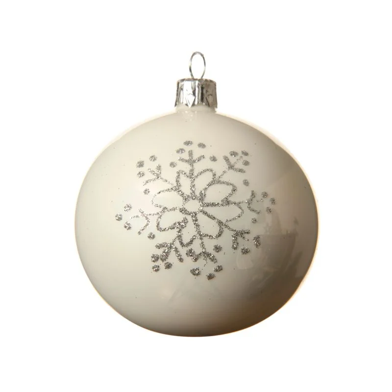 Glob cu fulg de nea alb