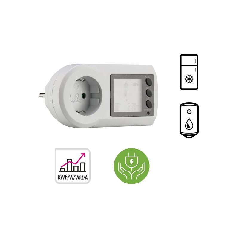 Priza programabila Lexman, digitala, contor, 3600 W