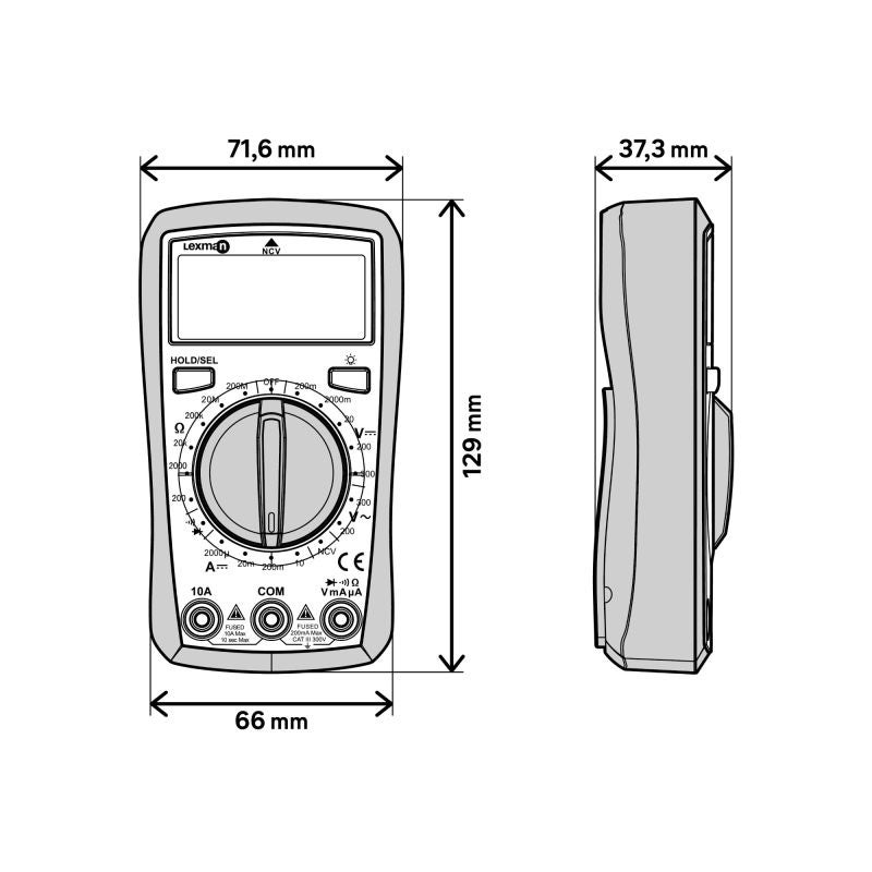 Multimetru universal, digital, Lexman